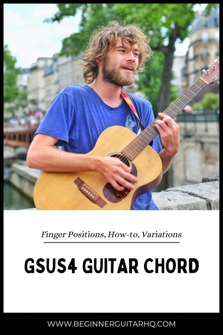 Gsus4 Guitar Chord - Finger Positions, How-to, Variations - Beginner ...