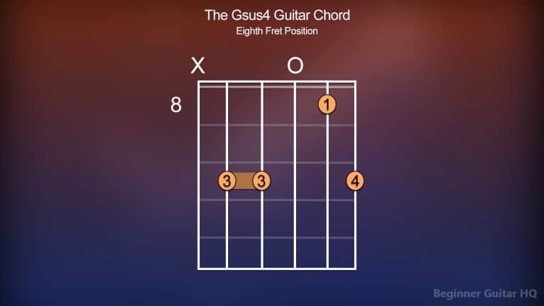 Gsus4 Guitar Chord - Finger Positions, How-to, Variations - Beginner ...